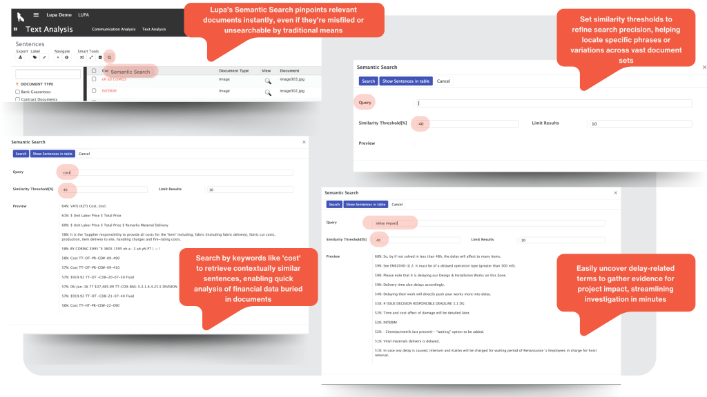 LUPA – AI-Powered E-Discovery And Data Mining SaaS For Construction And Law